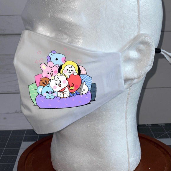 Hand Crafted | Accessories | Bt2 Bts Kpop Face Mask | Poshmark